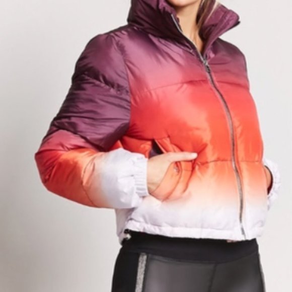Forever 21 | Jackets & Coats | Nwt Forever 2 Ombre Active Puffer Jacket ...